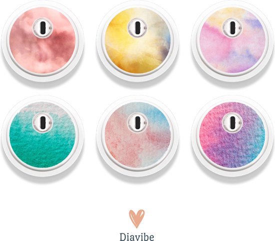 Freestyle libre 3 Sensor Stickers rainbow pastels - Freestyle Libre 3 ...