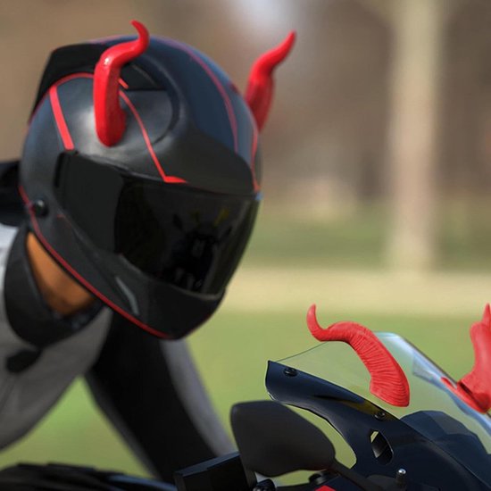 Motorcycle Helmets Devil Horns - 2Pcs Small Devil Horns Accessory for ...