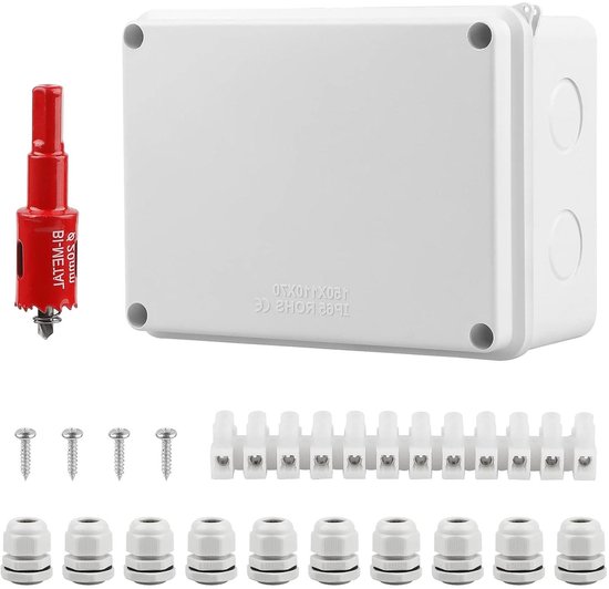 Waterdichte IP65 Aftakdoos voor vochtige ruimtes - Opbouw-aansluitdoos ...