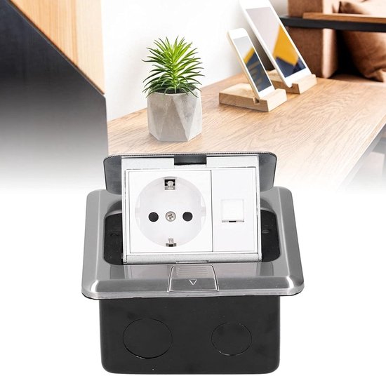 Vloer Stopcontactdoos AC 250V EU Standaard Roestvrijstalen ...
