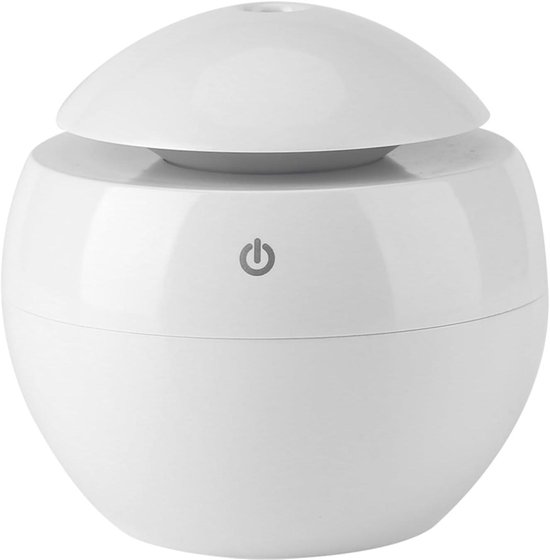 Luchtreiniger USB Essential LED Touch ultrasone luchtbevochtiger olie diffuser - wit -... | bol