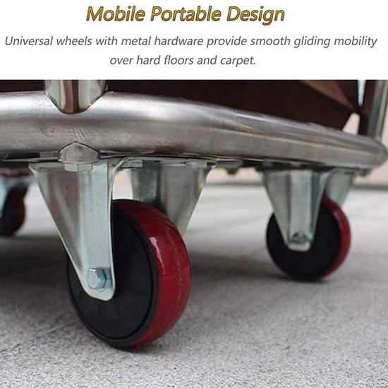 Movable Trolleys Removable Bags with Laundry Basket Thick Large Laundry ...