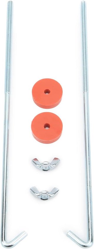 10 Inch Chrome Battery Holder Set - Universal Battery Bolts for Cars ...