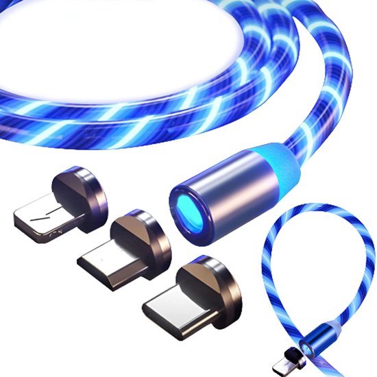 3-in-1 Magnetic Charging Cable - Fast Charging - Android Micro USB ...