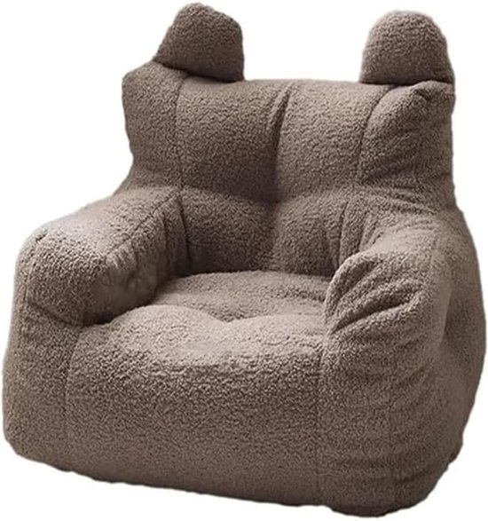 Kinderfauteuil Zitzak Poef Beer Teddy Grijs | bol