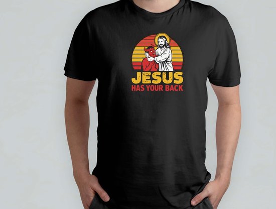 Jesus Has Your Back - T Shirt - Jesus - Funny - LOL - Sarcasm ...
