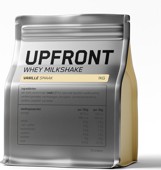 Upfront Whey Milkshake - Eiwitpoeder - Vanille - 1000g - Proteïne ...