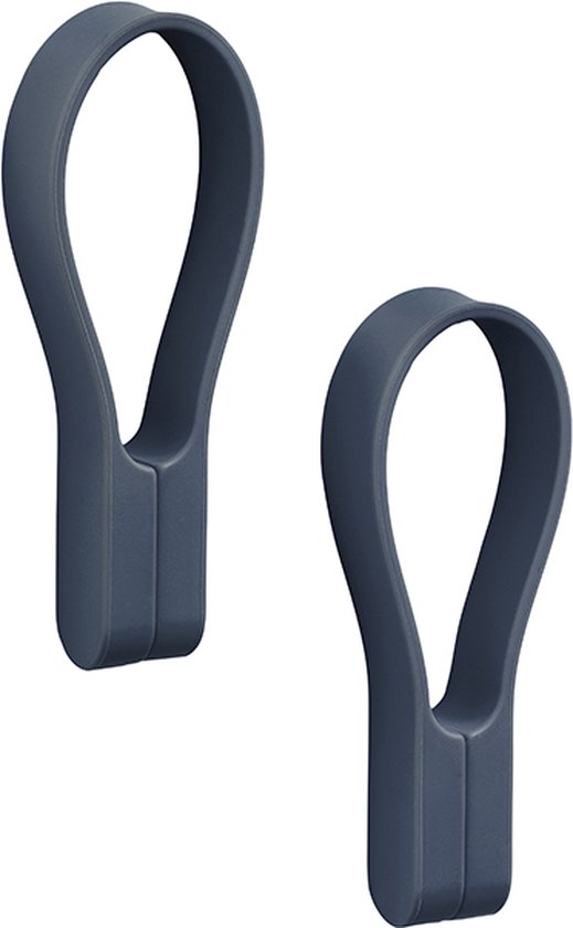Zone Denmark Loop magnet Handdoeklus 9 cm 2 stuks Royal Blue | bol