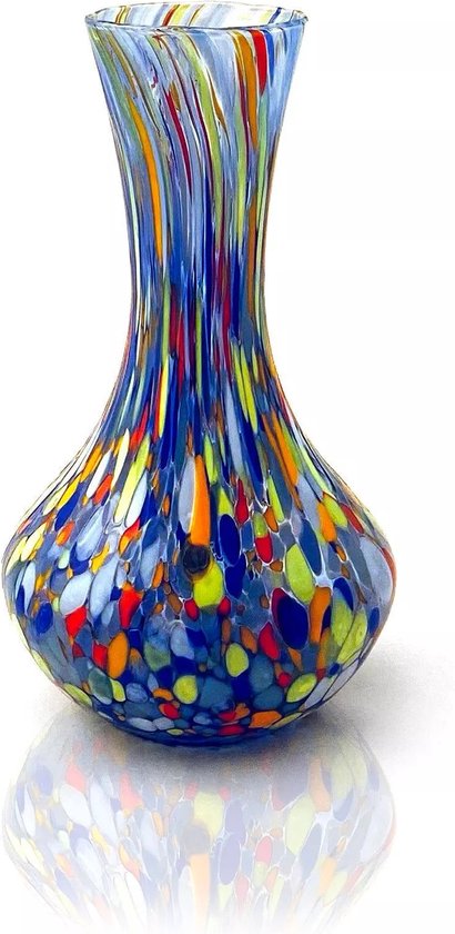 Mazzega Art & Design Murano vaas classic blauw 19cm | bol