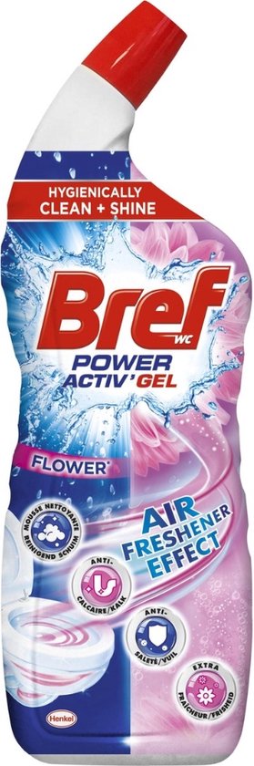 Bref WC - Power Active Gel Air Freshener Effect - Flower 700ml ...