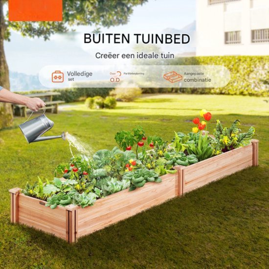 Houten Moestuin Plantenbak - Verhoogd Ontwerp - Inclusief ...
