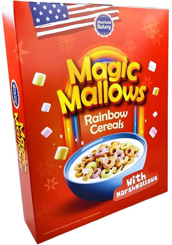 American Bakery Magic Mallows Rainbow Cereals - 200g | bol