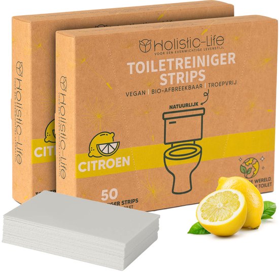 Milieuvriendelijke WC reiniger Vellen - 100 Duurzame Toiletreiniger ...