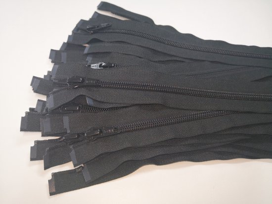 Rits Deelbaar YYK (20 stuks) Kleur Zwart, Lengte 59 cm | bol