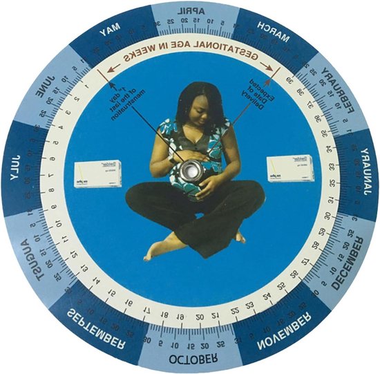 Plastic Zwangerschap Wiel Verloskundige Calculator Zwangerschap EDC ...