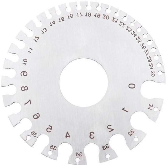 Wire Gauge Measuring Instrument 2-Sided Thickness Thread Tester Ruler ...