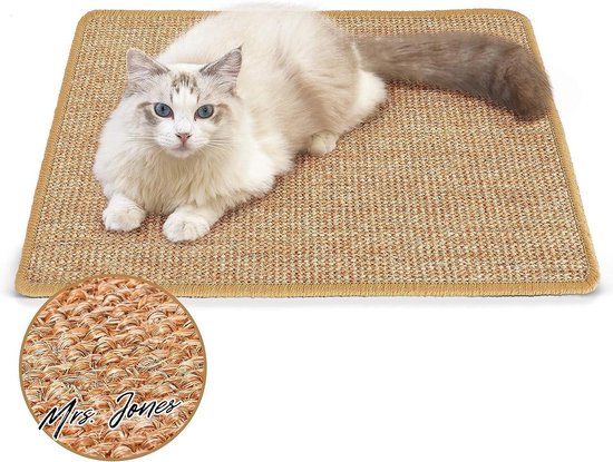Mrs. Jones Krasmat kat natuurlijke kattenkrabplanken sisal krabtapijt ...