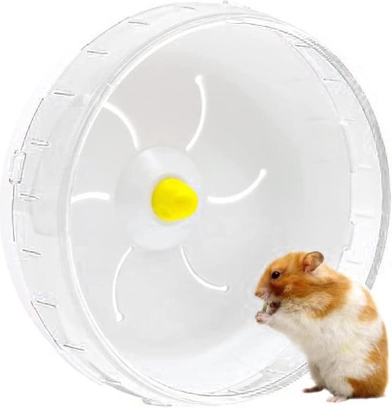 Stil Hamsterwiel Transparant - Stille Loopwiel voor Syrische Hamster - Huisdier... | bol