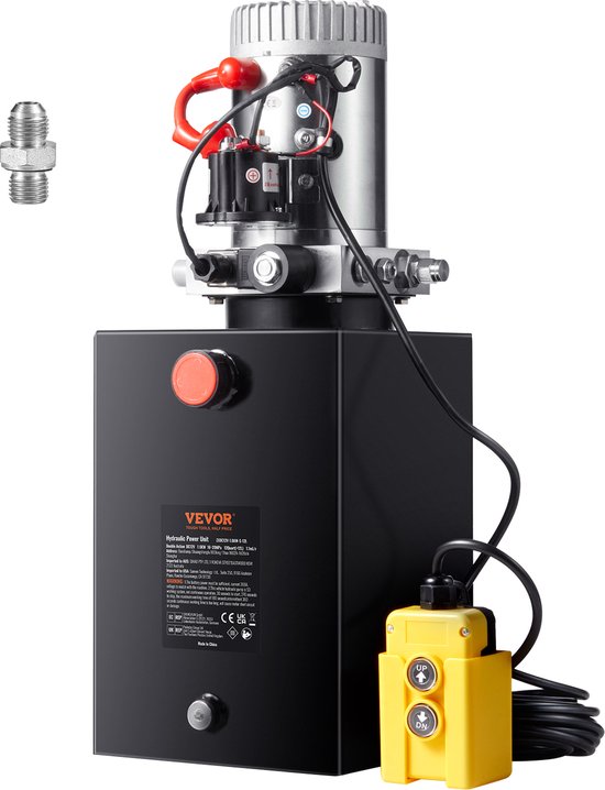VEVOR 12V Hydraulische Pomp, Vermogen 1600 W,12 L Roestvrijstalen Tank ...