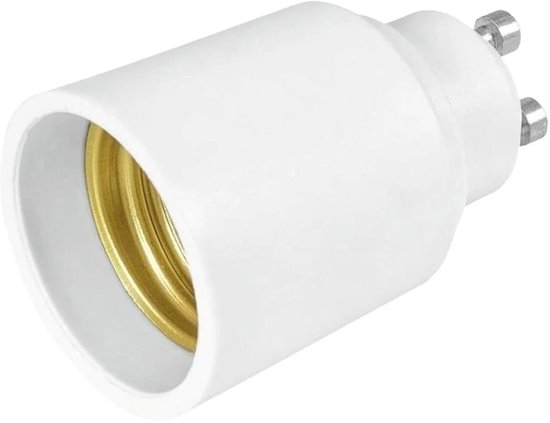 Verloopfitting GU10 naar E27 - Fitting Verloop - Eenvoudig te installeren - 2 stuks | bol