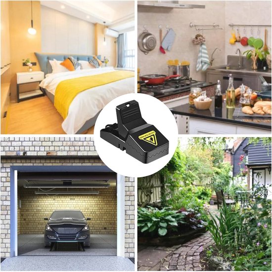 Tripleton Muizenval - 8 Stuks - Muizenvallen voor binnen en buiten ...