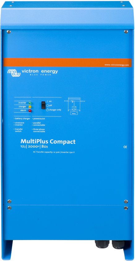 Victron MultiPlus Compact 24/1200/25-16 sinus Omvormer | CMP242120000 | bol