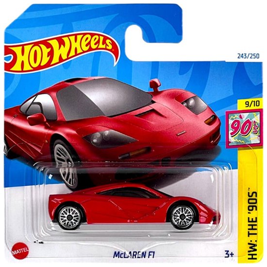 HOT WHEELS McLAREN F1 RACING RED 243/250 1:64 HW THE '90 9/10 | bol