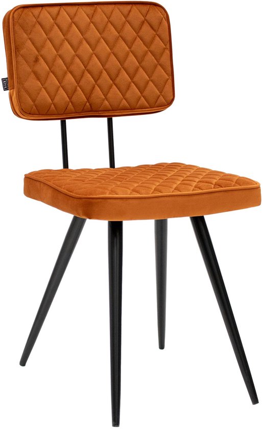 Kick eetkamerstoel Toby - oranje | bol