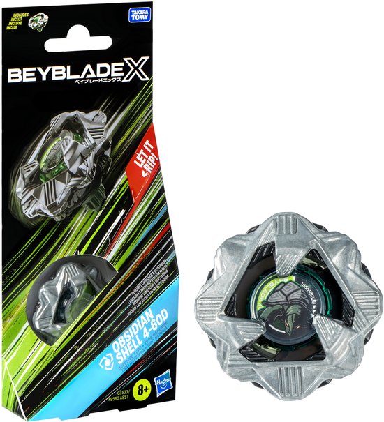 Beyblade X Obsidian Shell 4-60D - Takara Tomy Defensie-stijl | bol
