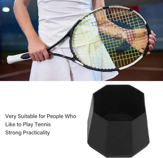 Tennisracket Silicone End Cap Zwarte Tennis Racket Butt Cap 2 Stuks ...