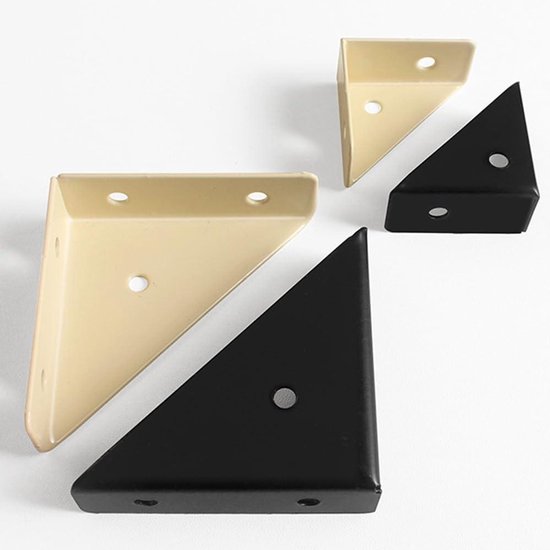 Hoekbeugel 66 mm x 66 mm 90 hoek driehoekige hoekbeugels - Set van 4 ...