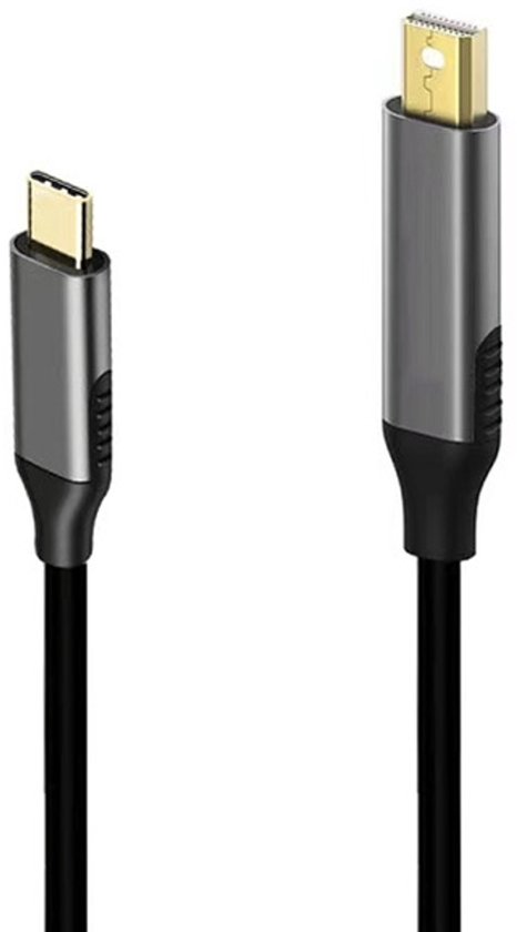 Mini DisplayPort Male (Mini DP poort) naar USB-C Male adapter kabel ...