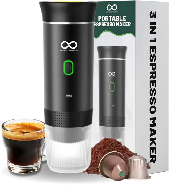 BrewMate 3-in-1 Draagbare Koffiemachine – Voor Capsules & Gemalen ...