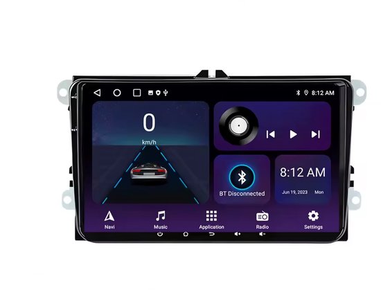 Carplay & Android Auto Radio - 4GB & 64GB - Geschikt voor VW Golf 5 & 6 ...
