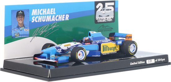 Benetton Renault B195 #1, Michael Schumacher, Winner Monaco GP 1995 - 1:43 - Minichamps | bol