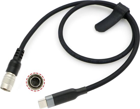 USB-C Type-C naar Hirose 4-pins stekker stroomkabel voor Zoom F4 F8 F8N ...