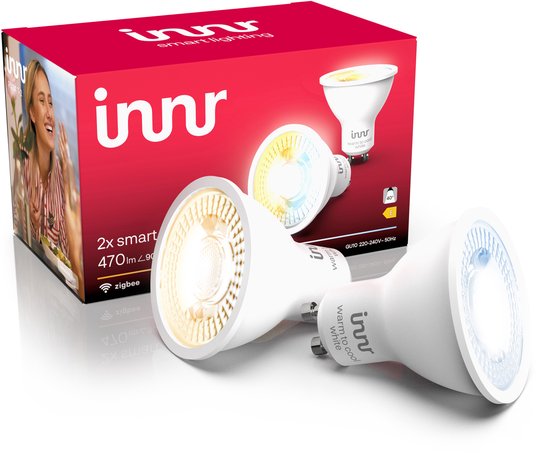 Innr Slimme GU10 LED Spot Ambiance White - Werkt met Philips Hue ...