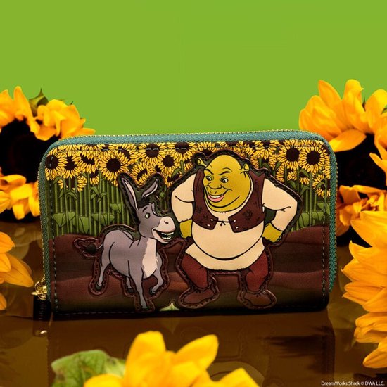 Loungefly Dreamworks by Loungefly Wallet Shrek & Donkey Sunflower Field ...