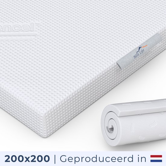 Best Life Topper Matras 200x200 cm - Matrastopper - Topdekmatras 8 CM | bol