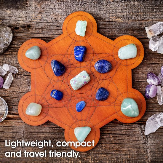 Crystal Grid Board - Heilige Geometrie - Decor voor Wicca Rituelen - 1 ...