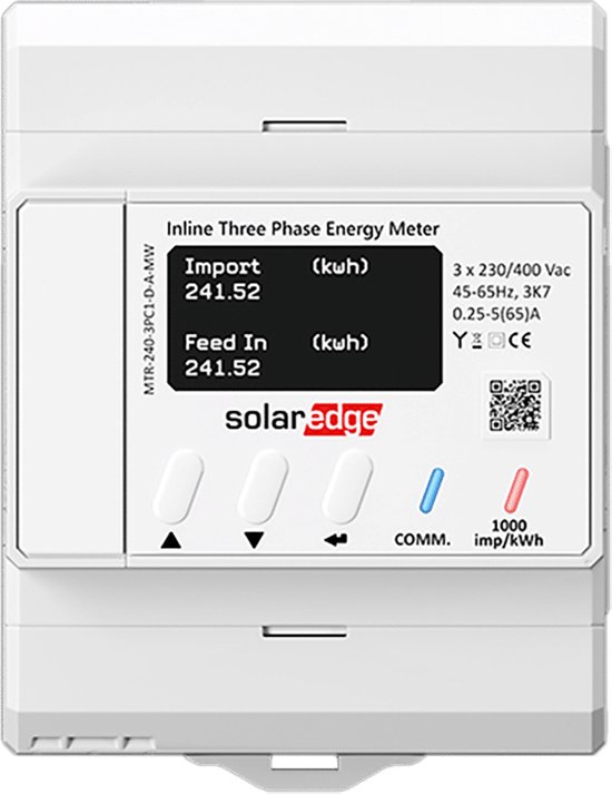Solaredge 3 fase inline energy meter MTR-240-3PC1-D-A-MW | bol