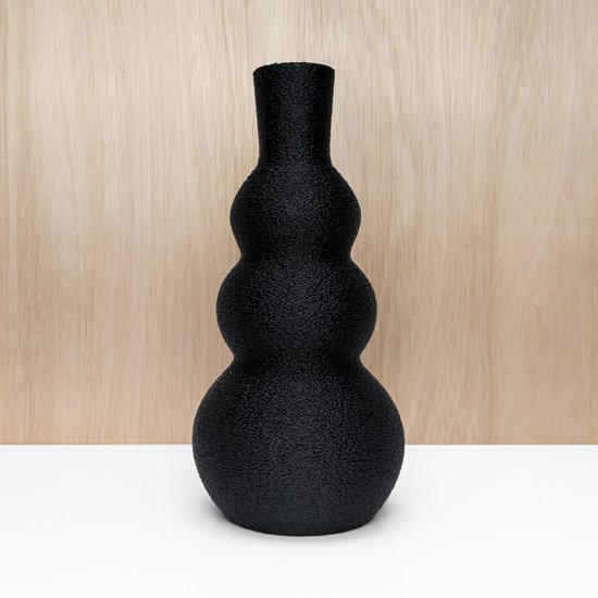 Dastium Home - Grote zwarte vaas H40 cm - Hoge bolvaas voor binnen of ...