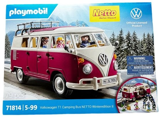PLAYMOBIL® 71814 – Volkswagen VW T1 Camping Bus Winteredition II | bol