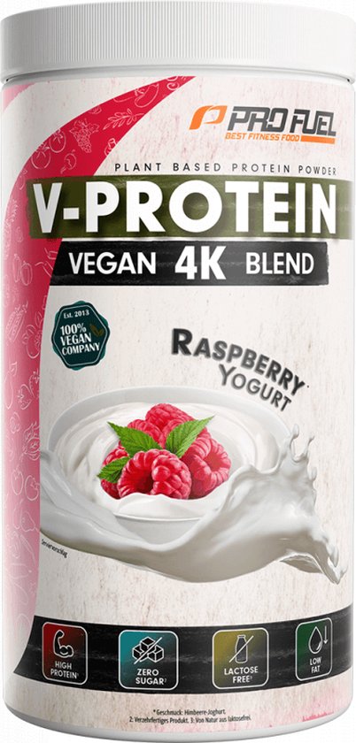 V-Protein 4K Blend (750g) Raspberry Yoghurt | bol