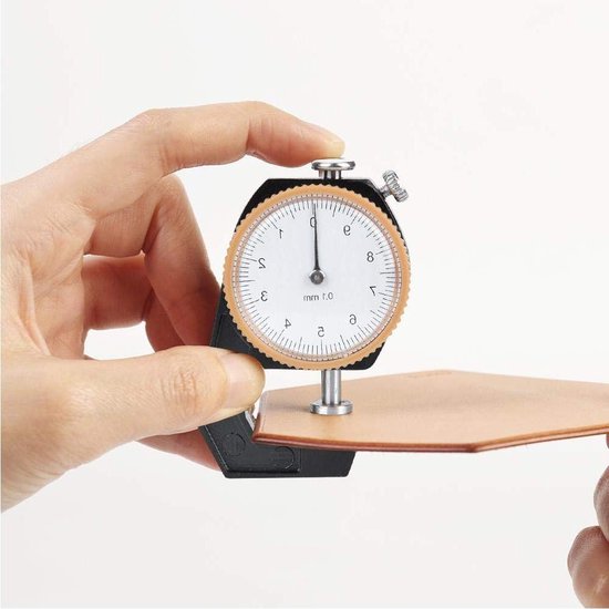 Diktemeter platte kop - 0 ~ 10 mm meetnauwkeurigheid 01 mm voor leren ...