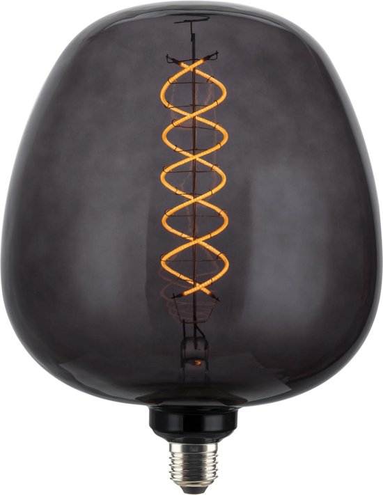 Filament lamp - E27 - Dimbaar - LED - Spiraal - Ø 19cm - Smoke - 4W - 1800K | bol