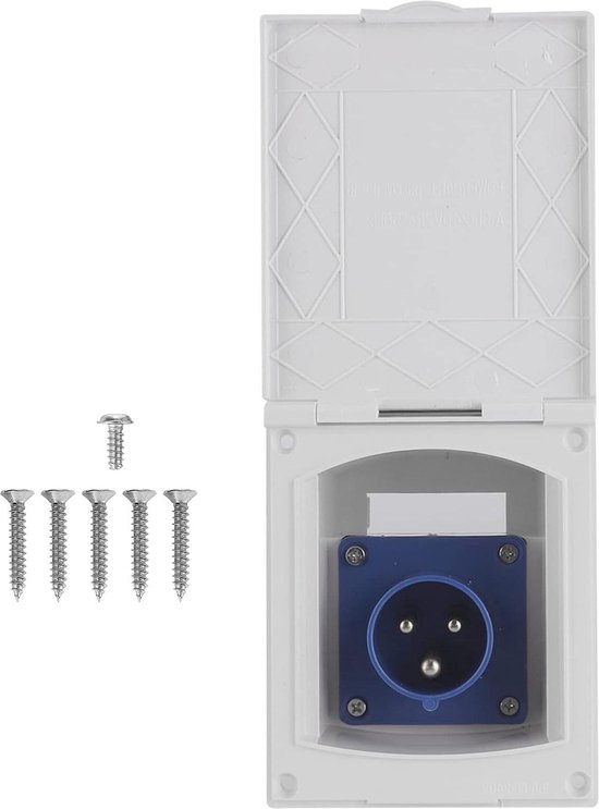 Stopcontact 16A Waterdicht 220V-240V RV-Stopcontact Externe 3Pin ...