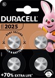 Duracell 2025 Lithium-knoopcelbatterijen - 3V, CR2025 - 4 stuks | bol