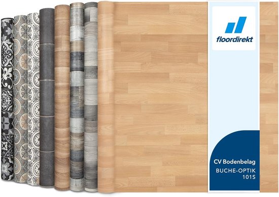 FLOORDIREKT Vloerbedekking - PVC vloeren - Atlantic - Beuken Look 101s ...