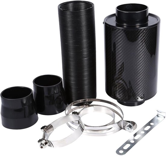 Air filter carbon fiber cold air filter introduction suction tube hose ...